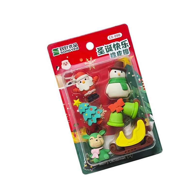 Christmas Erasers for Kids – Cute Holiday Stationery & Gifts